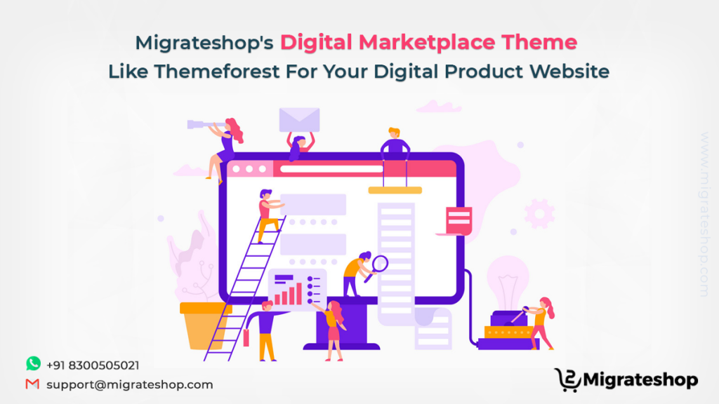 Digital Marketplace Theme like for Creating Your Digital Product Website